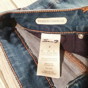 Seven7 | Shorts | 7 Seven Jean Shorts Bermuda Denim Wide Leg | Poshmark